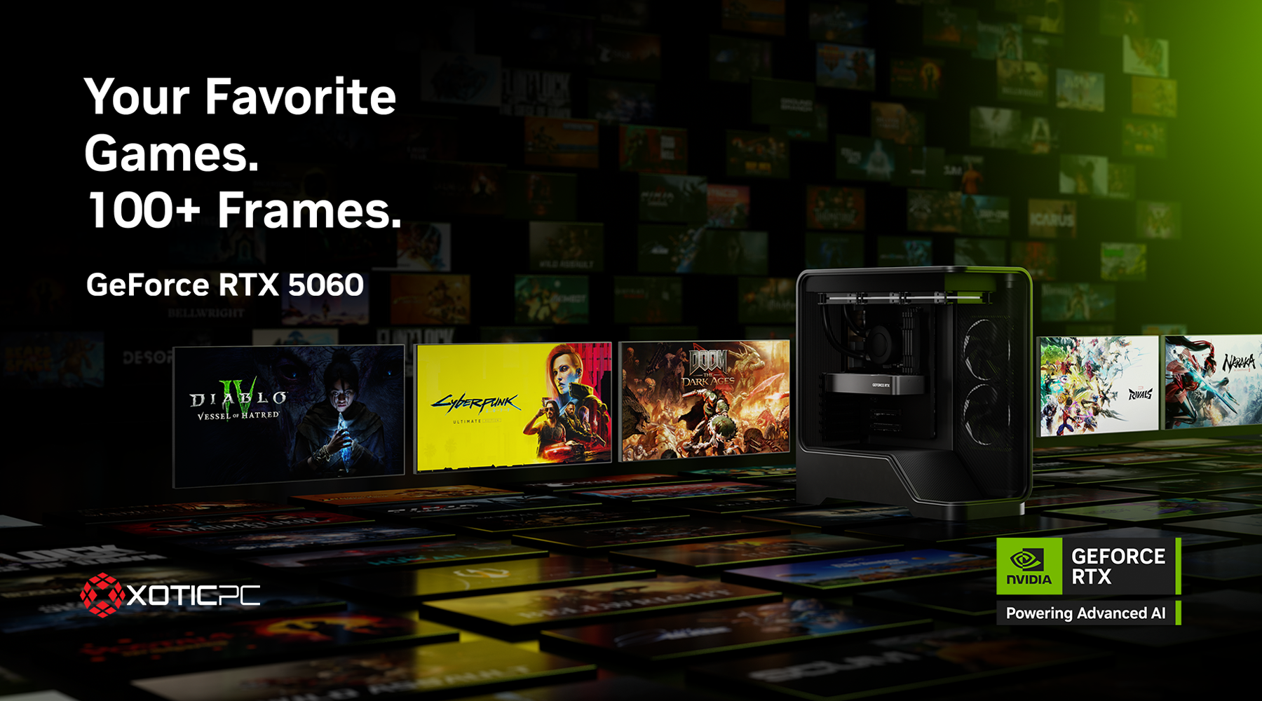 Get 100 Frames Per Second (FPS) GPU for PC Gaming | XOTIC PC