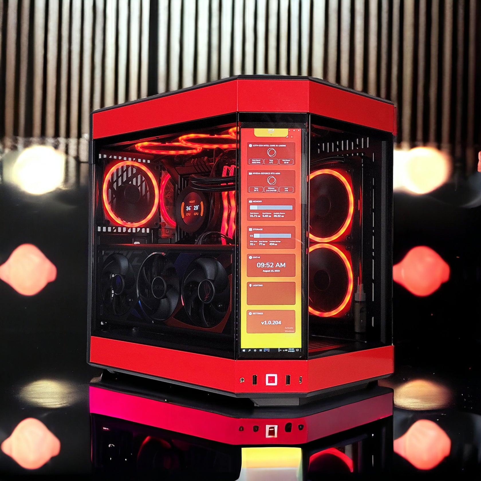 XOTIC PC GX13 HYTE Y60 RED EYE Black Label Gaming Desktop w/ INTEL Z79