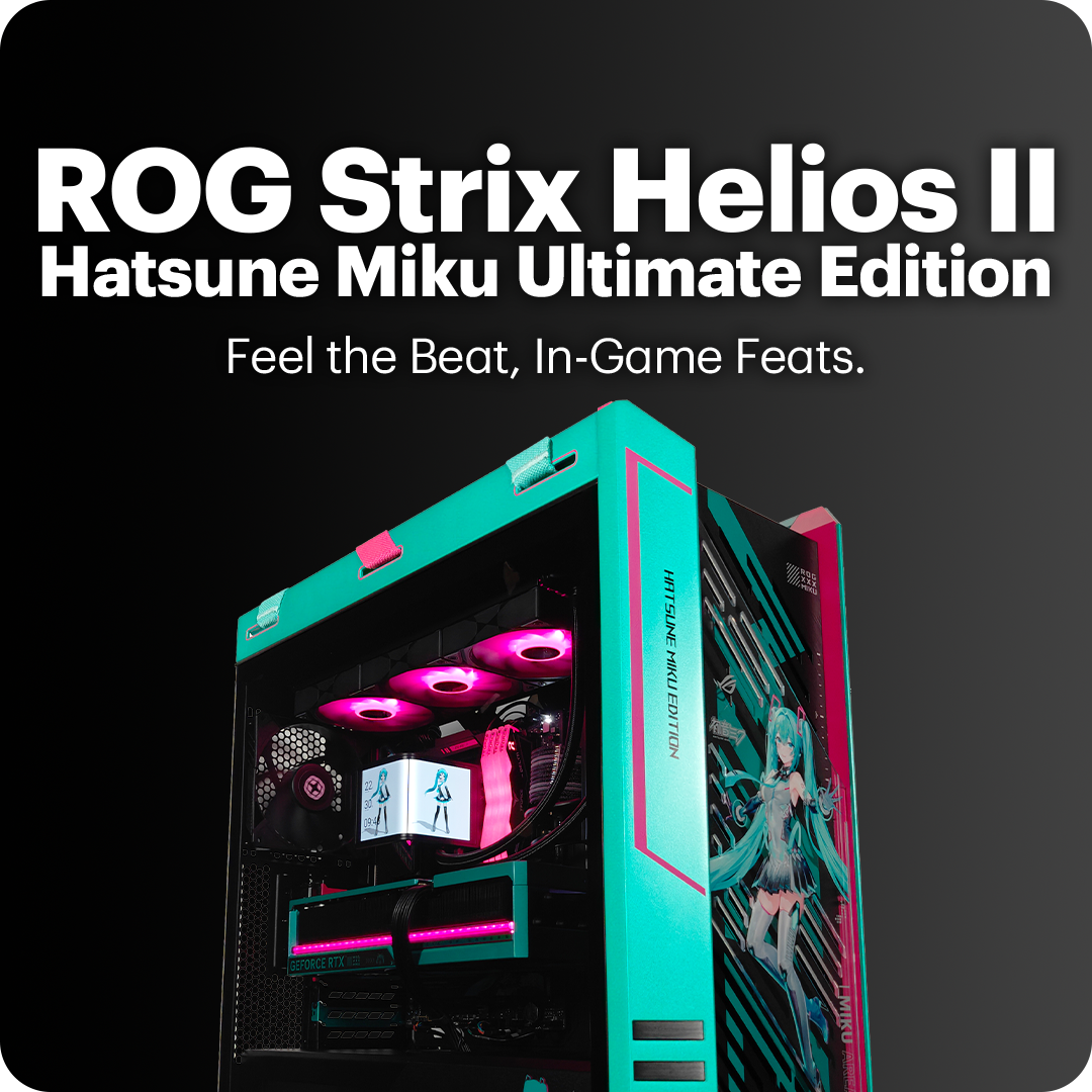 ROG Strix Helios II Hatsune Miku Ultimate Edition Gaming PC | XOTIC PC