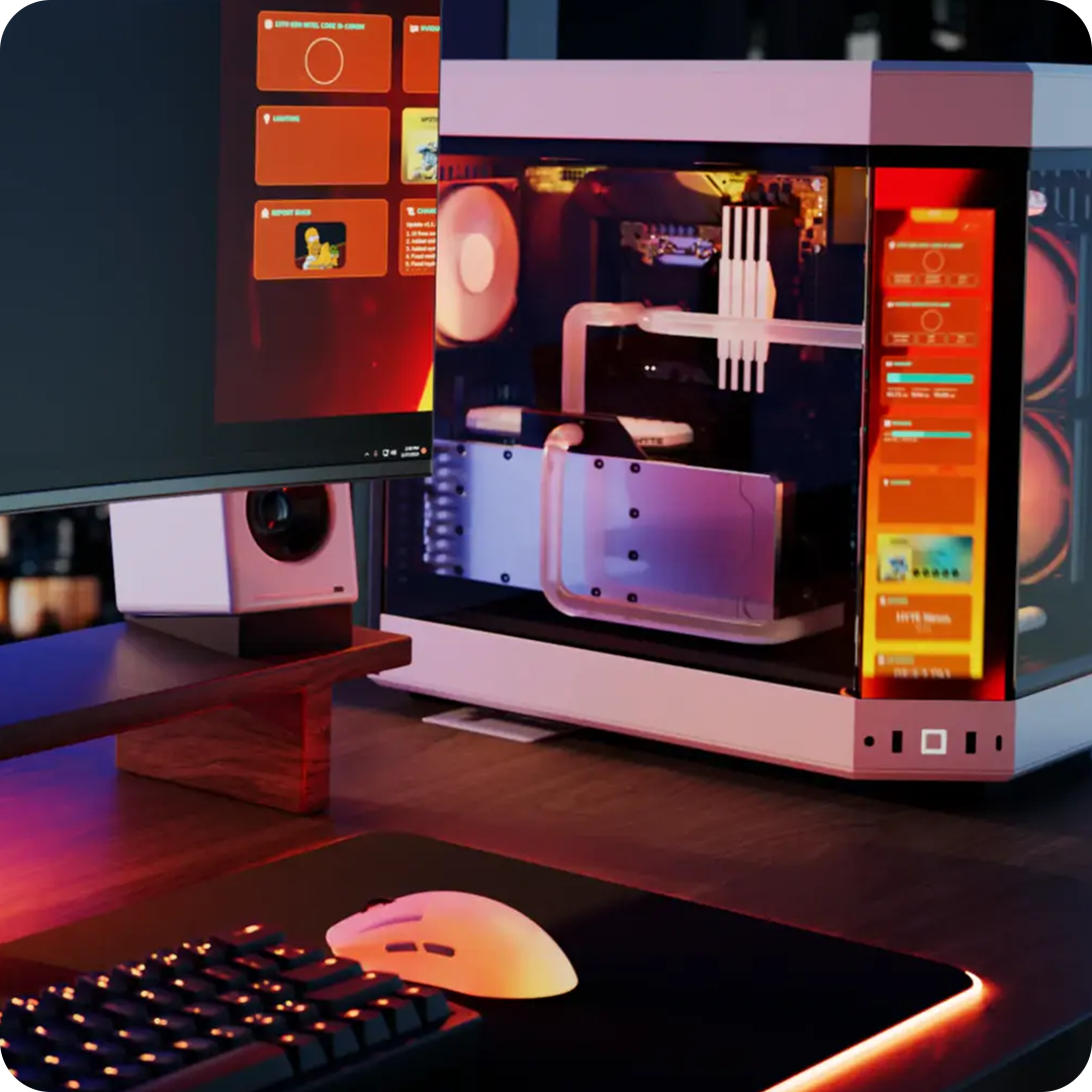 GX13 HYTE GHOST Gaming PC Computer - DDR5 & Intel Z890